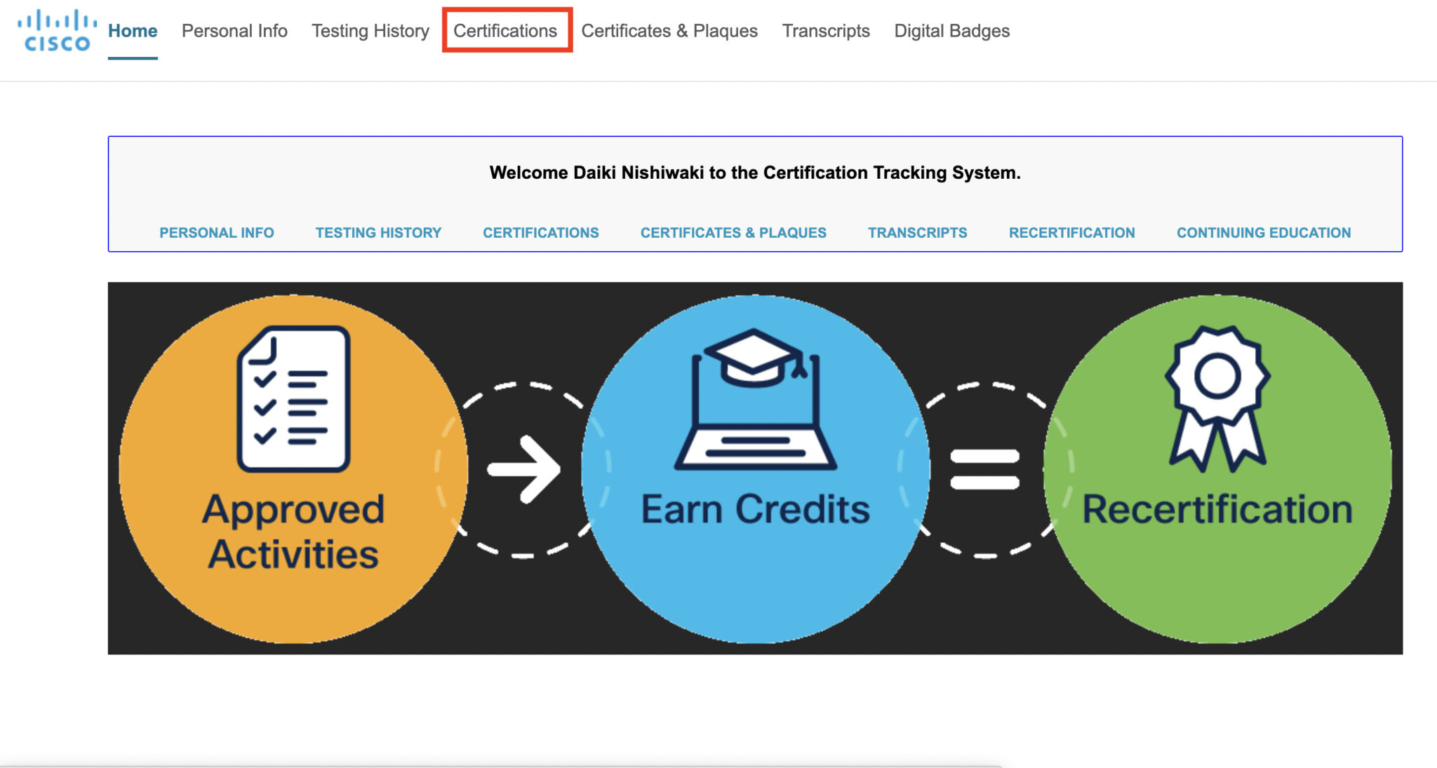 【画像付き】CCNAの合格証明書を受け取る方法を解説！PDF版のダウンロード方法も｜積み上げエンジニア